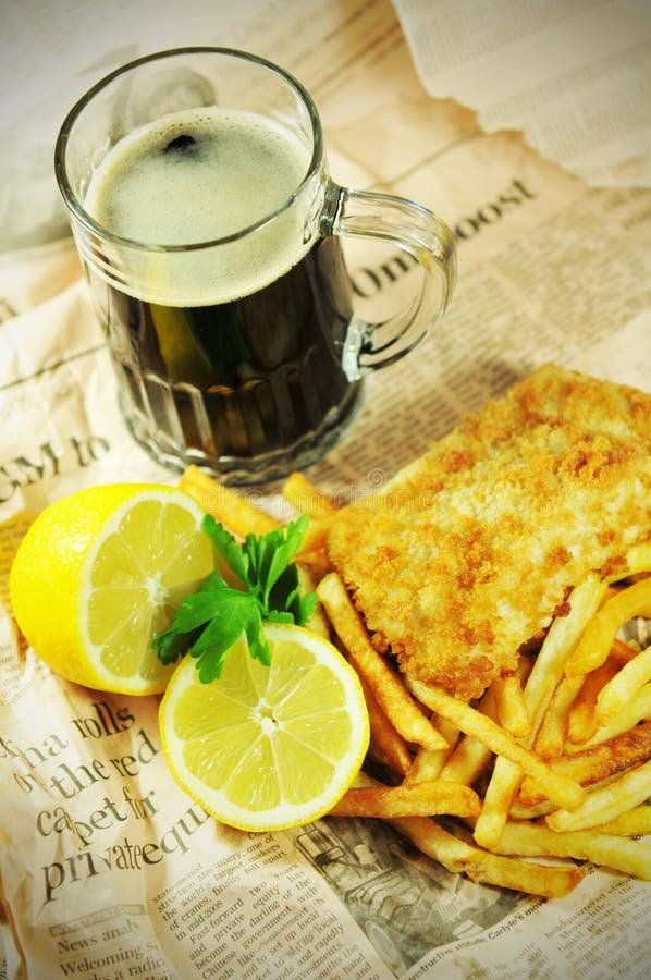Fish and chips stock photo. Image of green, famous, healthy - 11837526