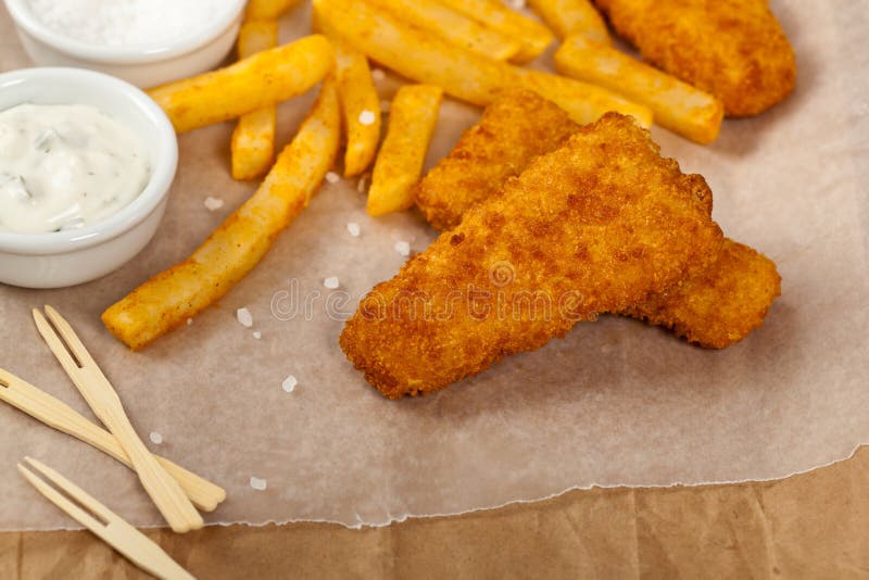 Fish and Chips stock image. Image of meal, breaded, food - 59537505