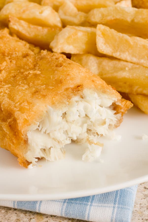 Battered Fish and Chips stock image. Image of united - 172895523