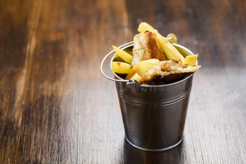 Fish and Chips - Food from British Pubs Stock Photo - Image of peas ...