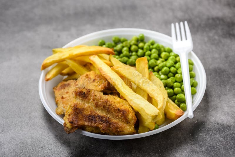 Fish and Chips - Food from British Pubs Stock Image - Image of cutlery ...