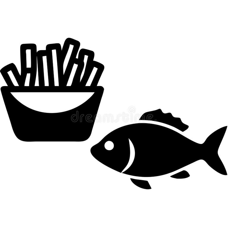 Fish and Chips Vector for Restaurant Menu Design and Culinary Projects ...