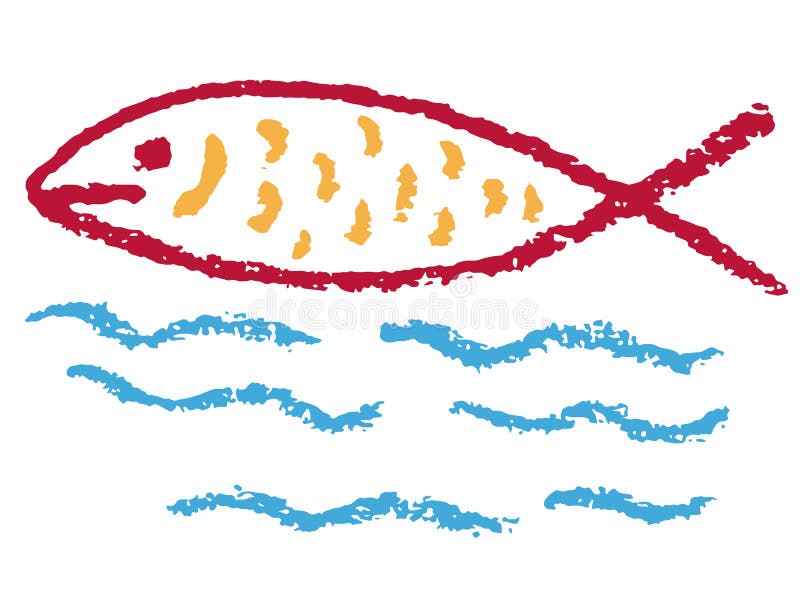 Fish Christian Religious Symbol Stock Vector - Illustration of ...