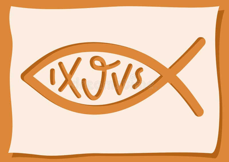 Fish symbol stock vector. Illustration of emblem, spirit - 37989414