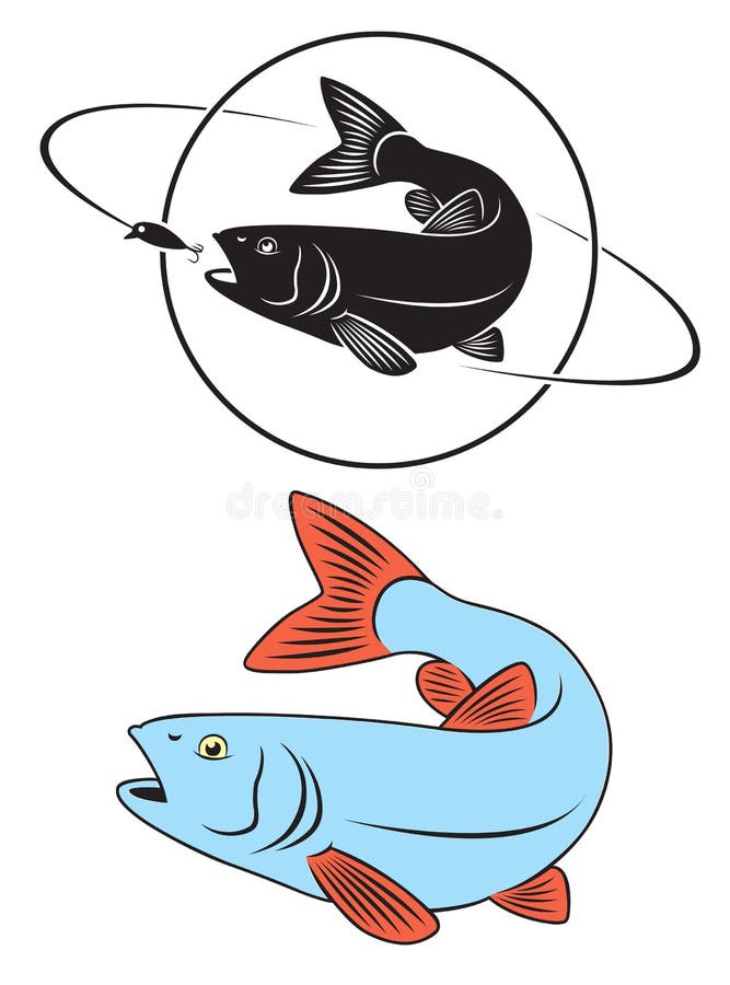 Fish chub stock vector. Illustration of bear, bass, fish - 35095876