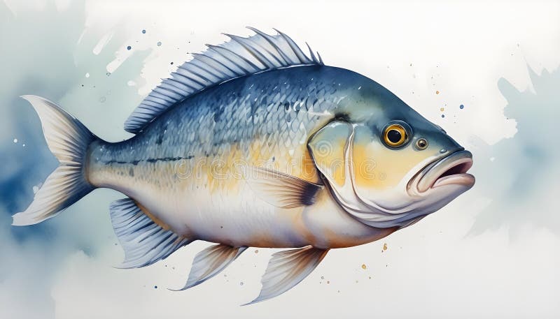 Fish Close-up with Natural Textures and Candid Expression in Highly ...