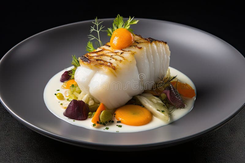 Fish Cod Fillet, Codfish Meal, Halibut Meat, Abstract Generative AI ...