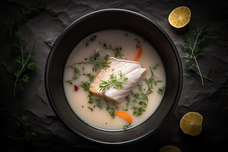 Fish Cod Fillet, Codfish Meal, Halibut Meat, Abstract Generative AI ...