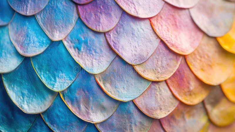 Fish Colorful Scale Texture Close Up. Stock Photo - Image of scale ...