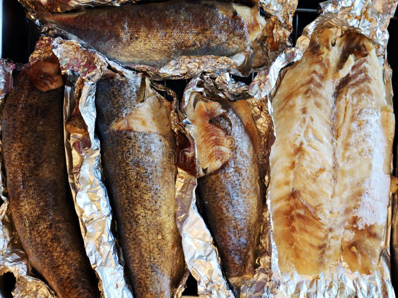 Fish cooked in the oven stock image. Image of fish, nature - 159189291