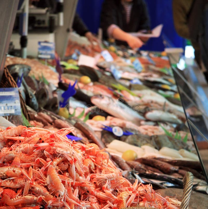 Fish at the supermarket stock photo. Image of flavours - 45877872