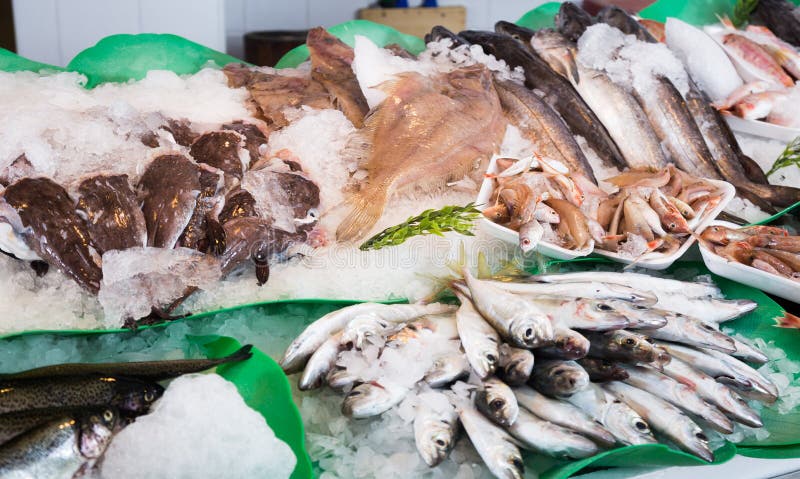 Fish on counter stock image. Image of healthy, dinner - 84825677