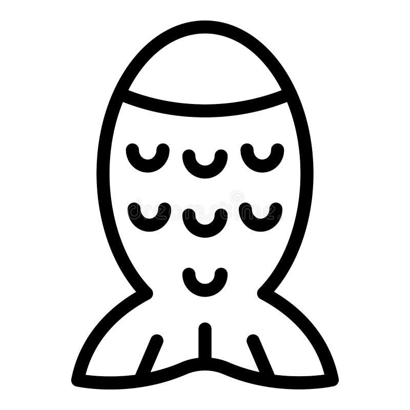 Fish Cracker Icon Outline Vector. Food Grain Stock Vector ...