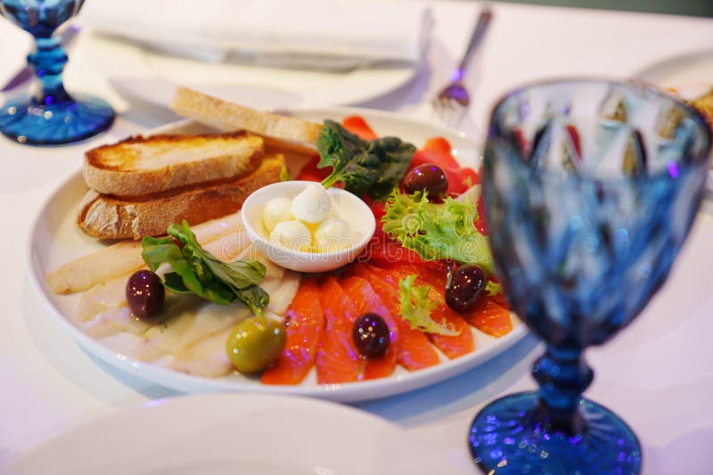 Fish Cut, Butter and Toast on a Plate. Stock Photo - Image of homemade ...