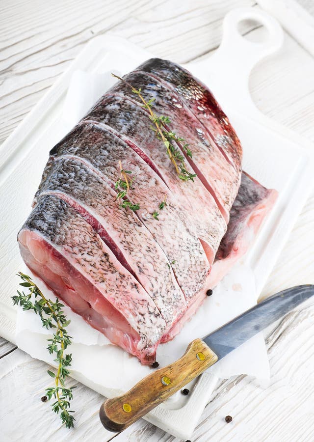 Fish cut into steaks stock photo. Image of catch, carp - 39302686