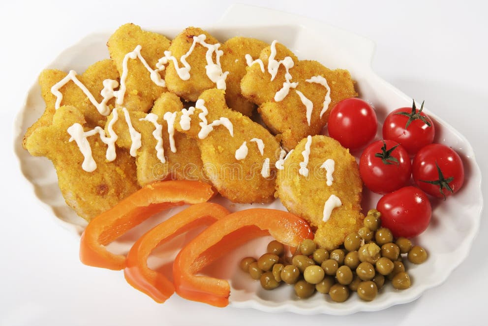 Fish Cutlets with a Paprika Stock Image - Image of fish, gold: 7103231