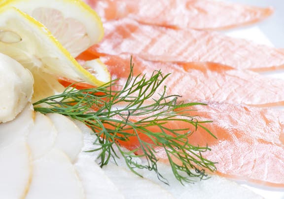 Fish cuts stock image. Image of closeup, herring, lemon - 11492489