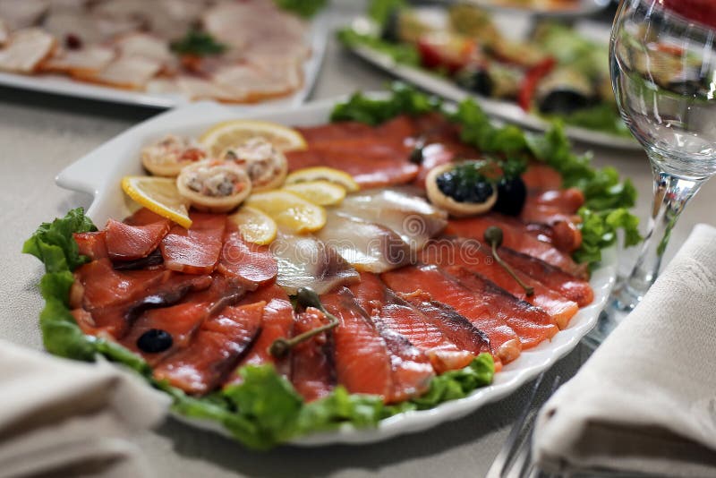 Fish cutting stock image. Image of atlantic, eating, dinner - 97305691