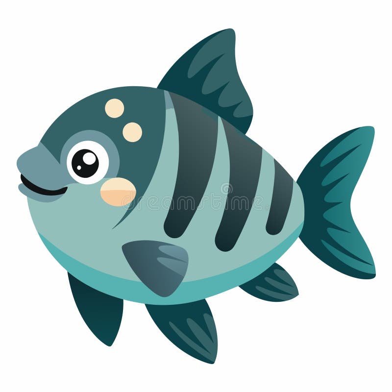 Fish dancing kawaii stock vector. Illustration of algae - 328367828