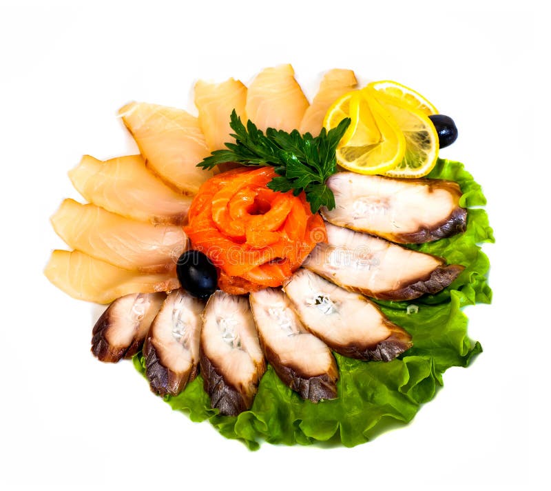 Fish delicacies stock photo. Image of herbs, salmon, sashimi - 66966726