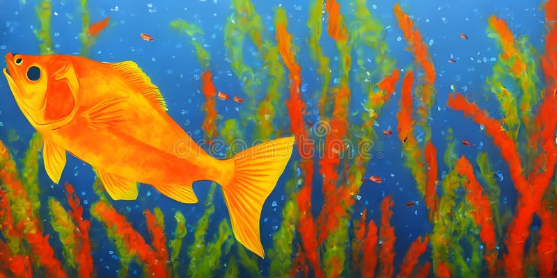 Fin Tales Digital Paintings of Fish that Tell a Unique Story Stock ...