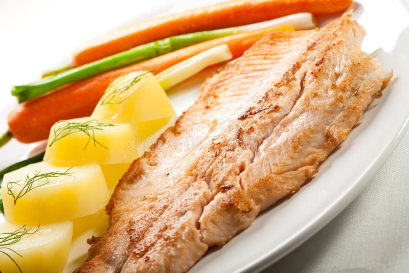 Fish dish stock photo. Image of grill, meat, delicious - 16425520