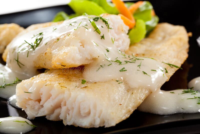 Fish dish stock photo. Image of grill, meat, delicious - 16425520