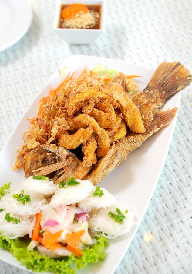 Fish dish stock image. Image of chinese, golden, cuisine - 21246171