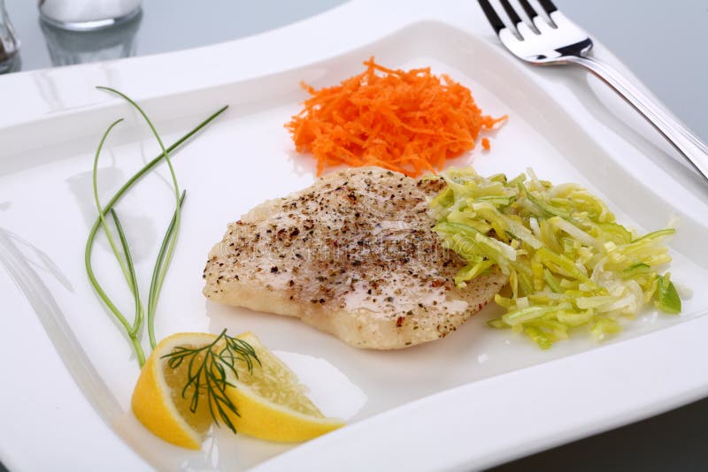 Fish dish stock photo. Image of delicious, meal, lunch - 3985532