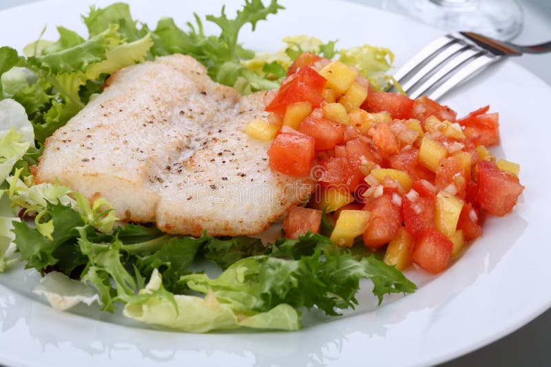 Fish dish stock photo. Image of natural, dinner, fillet - 4038376