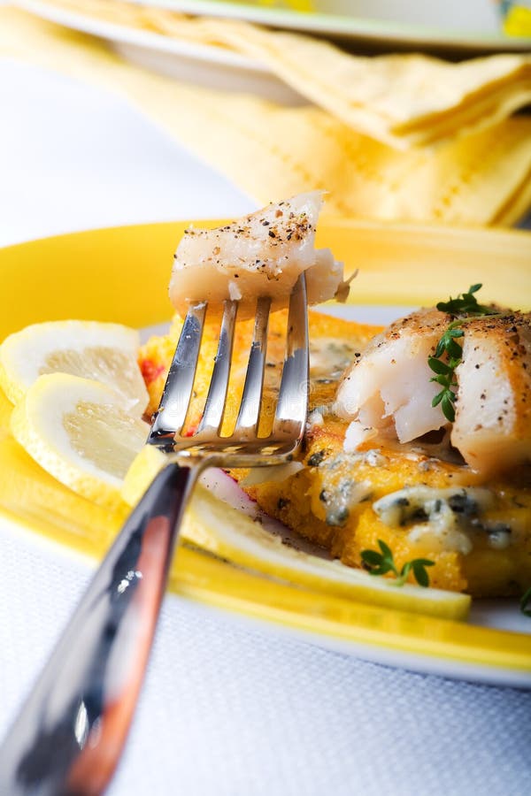 Fish dish stock photo. Image of gourmet, healthy, plate - 9356724
