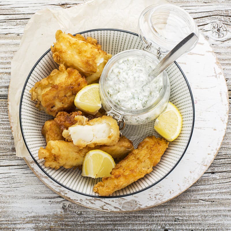 Fish Dish - Cod in Beer Batter with Tar Tar Sauce for a Healthy and ...