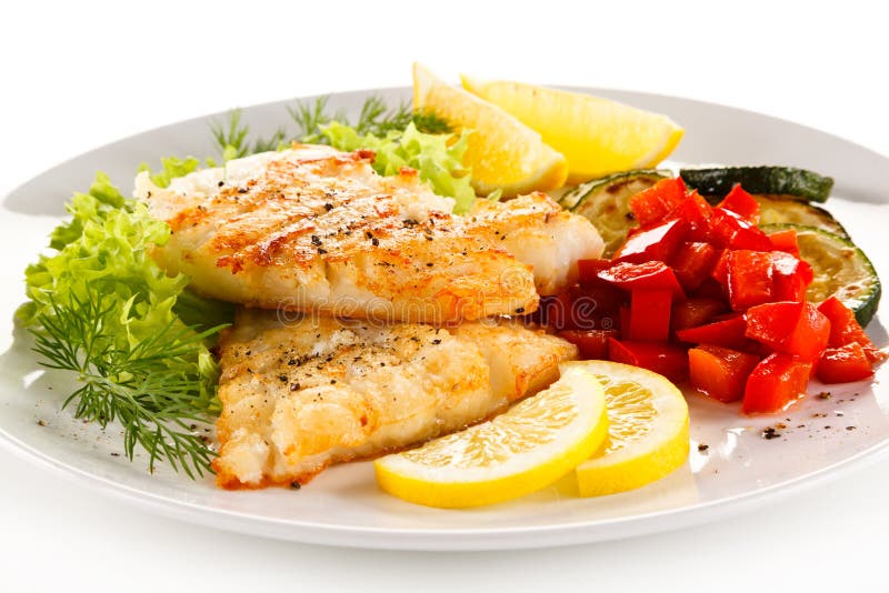 Fish dish stock image. Image of eating, healthy, dinner - 74039197