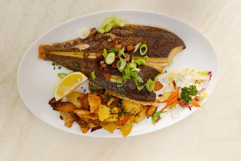 Fish Dish-fried Fish Fillet and Vegetables Stock Photo - Image of lunch ...