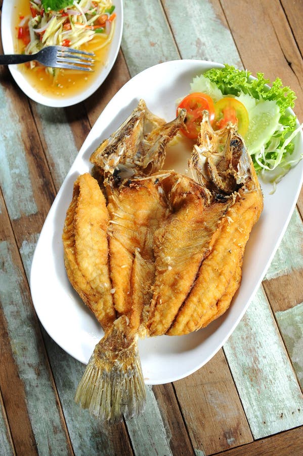 Fish dish - fried fish stock photo. Image of horizontal - 31451100