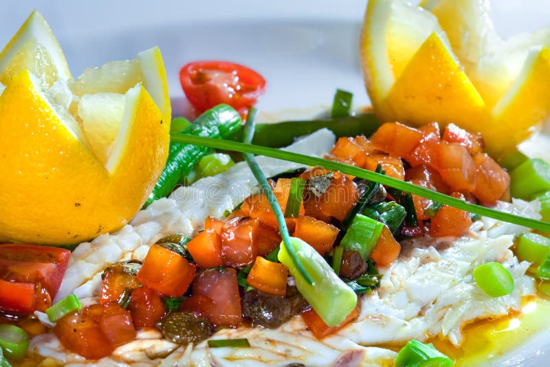 Fish dish stock image. Image of isolated, orange, omega - 46673187