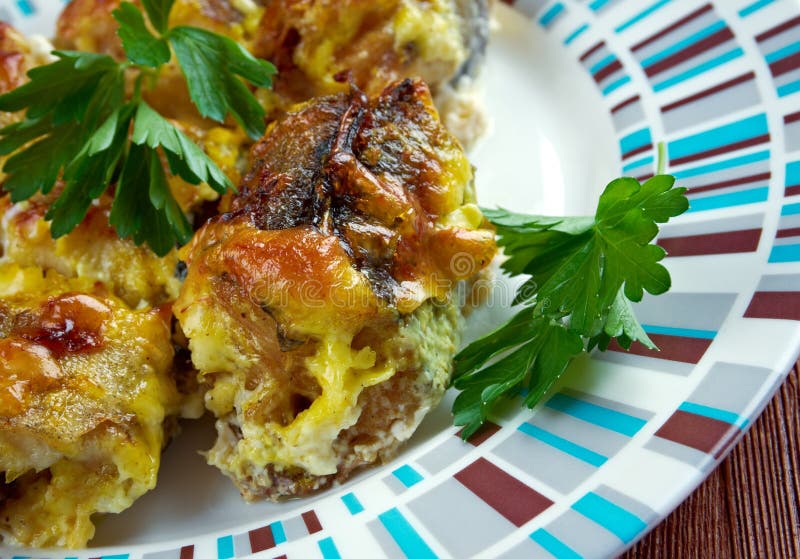 Fish dish - roasted fish stock image. Image of filet - 44900465