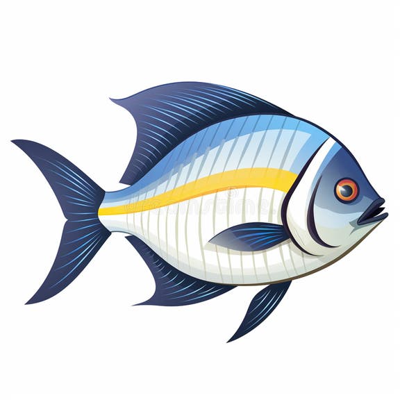 Fish Drawings Marine Fantasy Stock Illustration - Illustration of ...