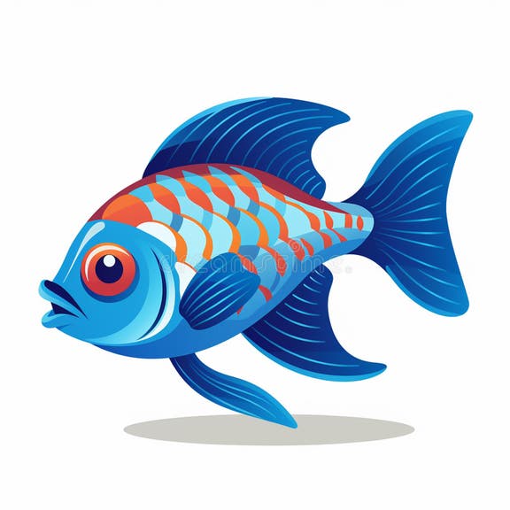 Fish Drawings Marine Fantasy Stock Illustration - Illustration of ...