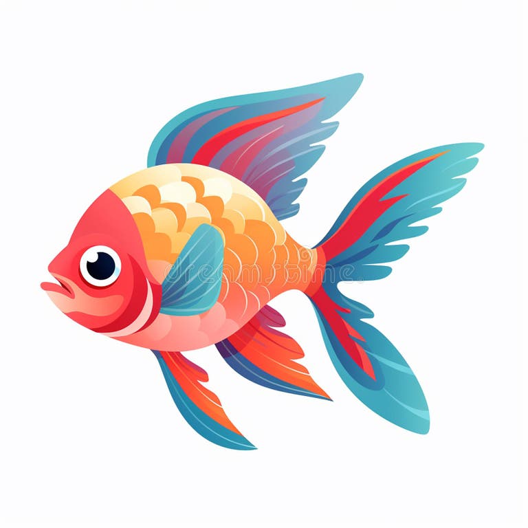 Fish Drawings Marine Fantasy Stock Illustration - Illustration of paper ...
