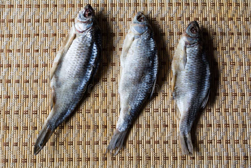 Fish dried on the Mat stock image. Image of salted, fresh - 69402171