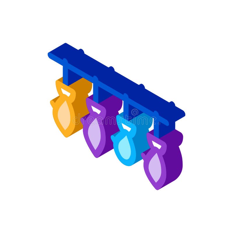 Fish Drying Isometric Icon Vector Illustration Stock Vector ...