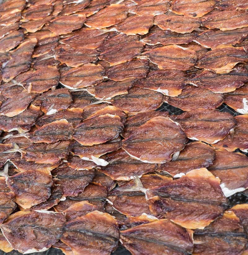 Fish Drying in Sun. Food Background Stock Image - Image of freshness ...