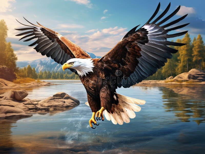 Fish Eagle stock illustration. Illustration of wings - 293693693