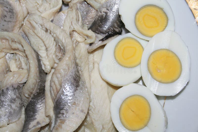 Fish and Eggs stock image. Image of yellow, food, eating - 17075801
