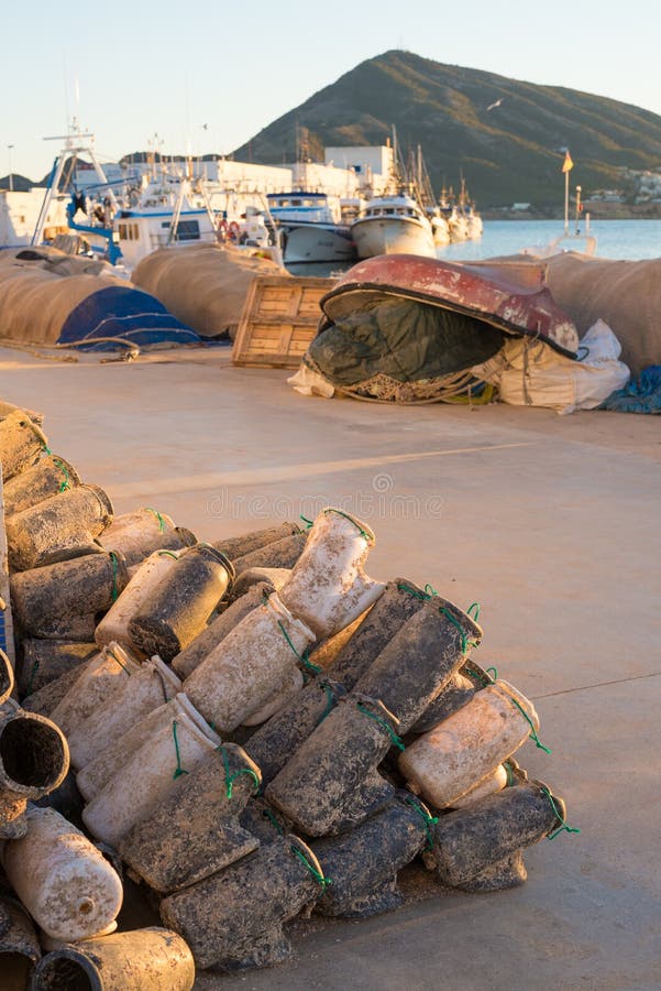 Fish farming equipment stock photo. Image of pier, equipment - 49394022