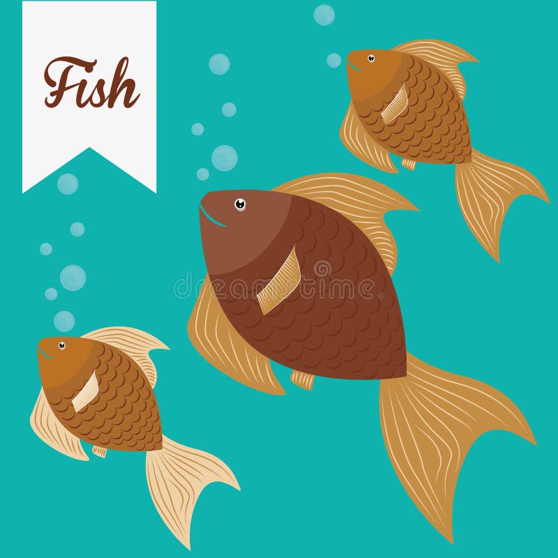 Fish figure design stock vector. Illustration of seafood - 62348237