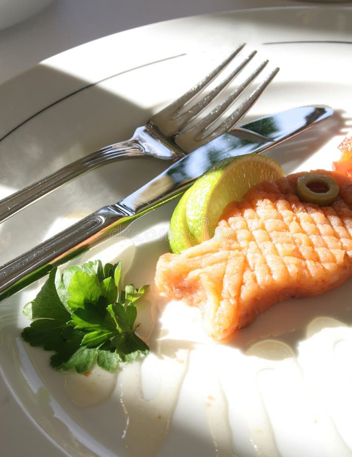 Fish fillet stock photo. Image of plate, green, delicious - 1797886