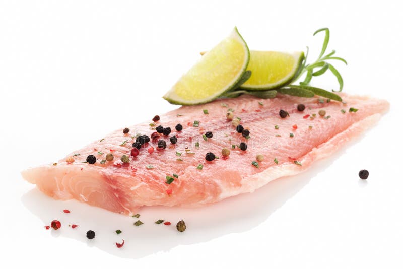 Fish Fillet with Fresh Salad. Stock Photo - Image of culinary ...