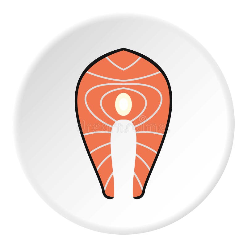 Fish Fillet Icon, Flat Style Stock Vector - Illustration of cooking ...